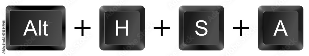 Alt + H + S + A Excel keyboard shortcut for sort ascending command ...