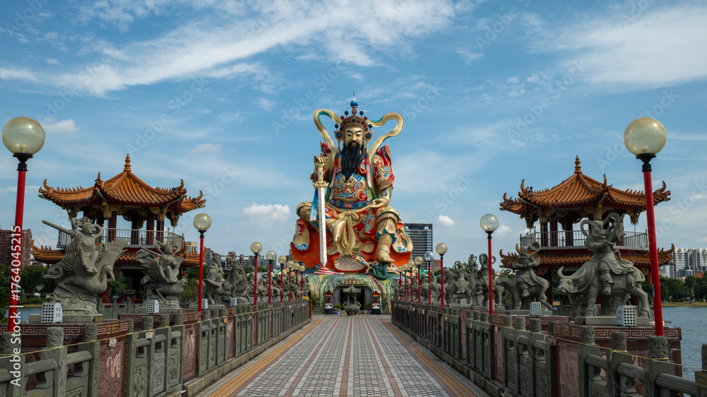 Kaohsiung, Taiwan September 9 2025: Pei Chi Pavilion honors the taoist ...