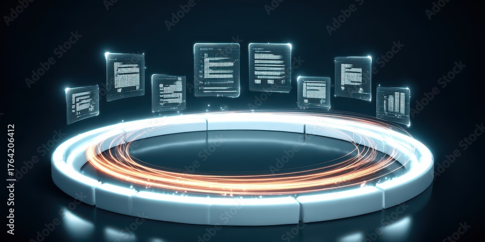 Minimalist concept showing Planning Scope monitoring operation program ...