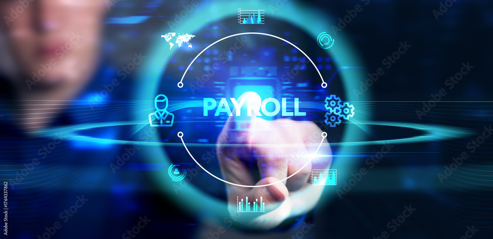 Payroll Business finance concept on virtual screen. Stock Photo | Adobe ...