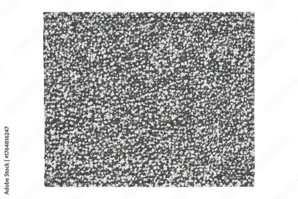 Abstract black and white texture showing grainy speckled interference ...