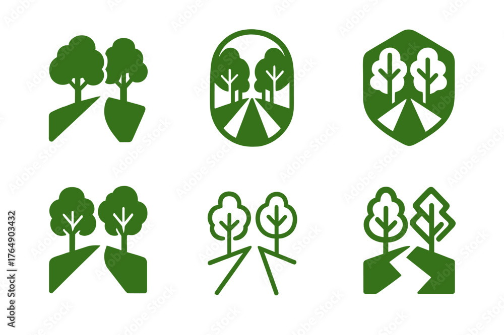 Green Corridor Logos. Landscape architecture for urban regeneration ...