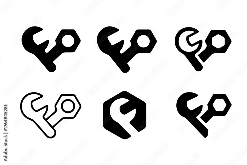 Stock-Vektorgrafik „Torque Tuning Logos. Car mechanics working on ...