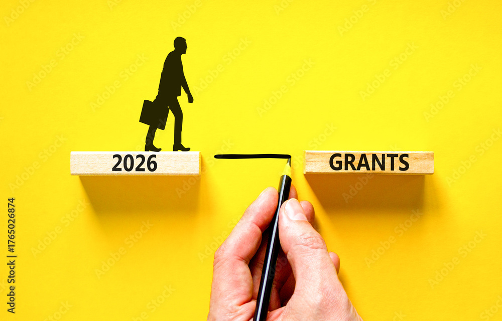 2026 Grants symbol. Concept words 2026 Grants on beautiful wooden ...