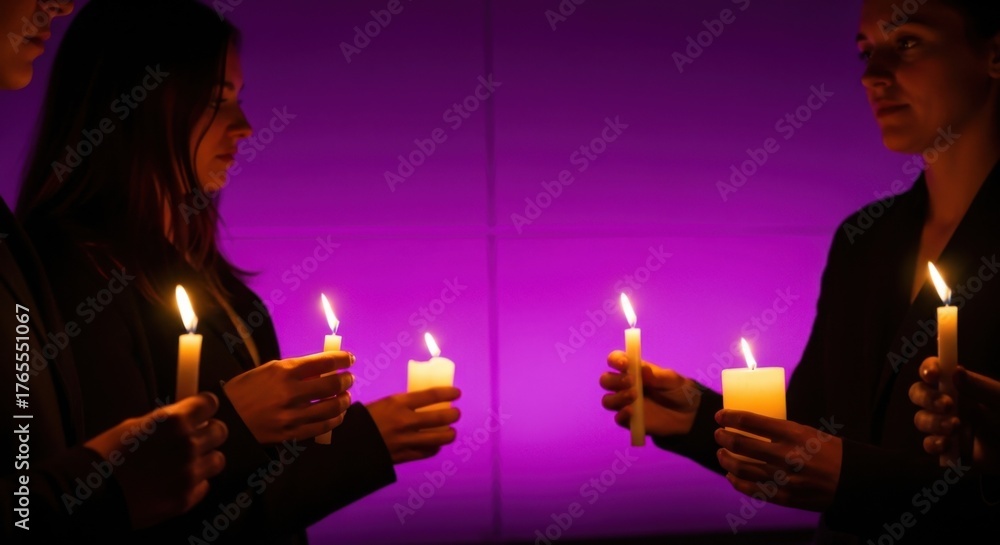 Candlelight vigil for international day for the elimination of violence ...