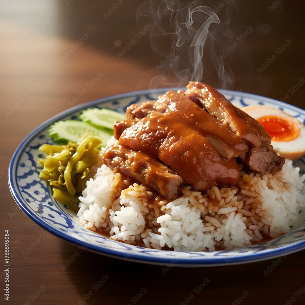 Khao Kha Moo: Authentic Thai Slow-Braised Pork Leg with Glistening ...