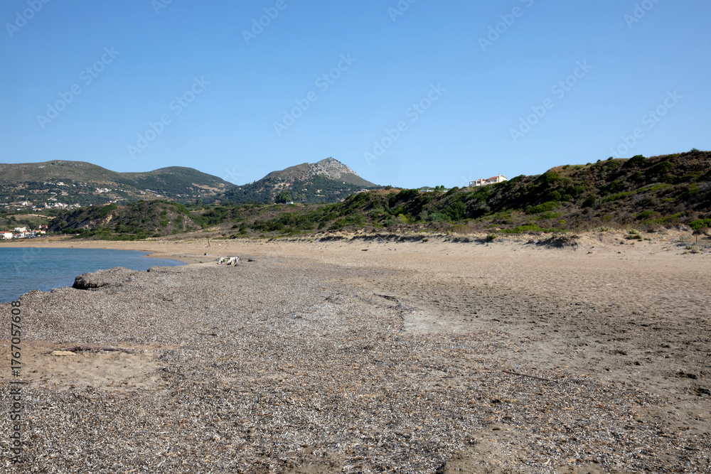 Kefalonia- Greece - August 15, 2025: Mounda beach needs Skala ...