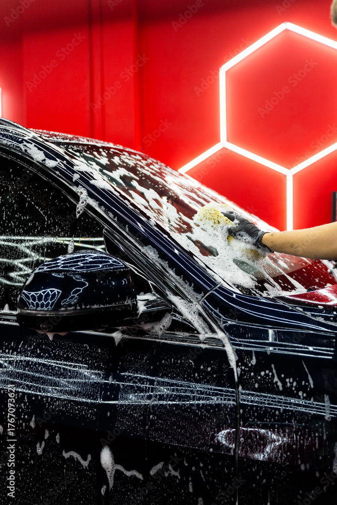Car detailing sponge wash ensures gentle cleaning and thorough removal ...