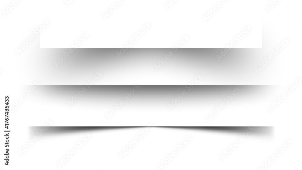 Diverse set of elegant digital shadow effects for graphic design ...