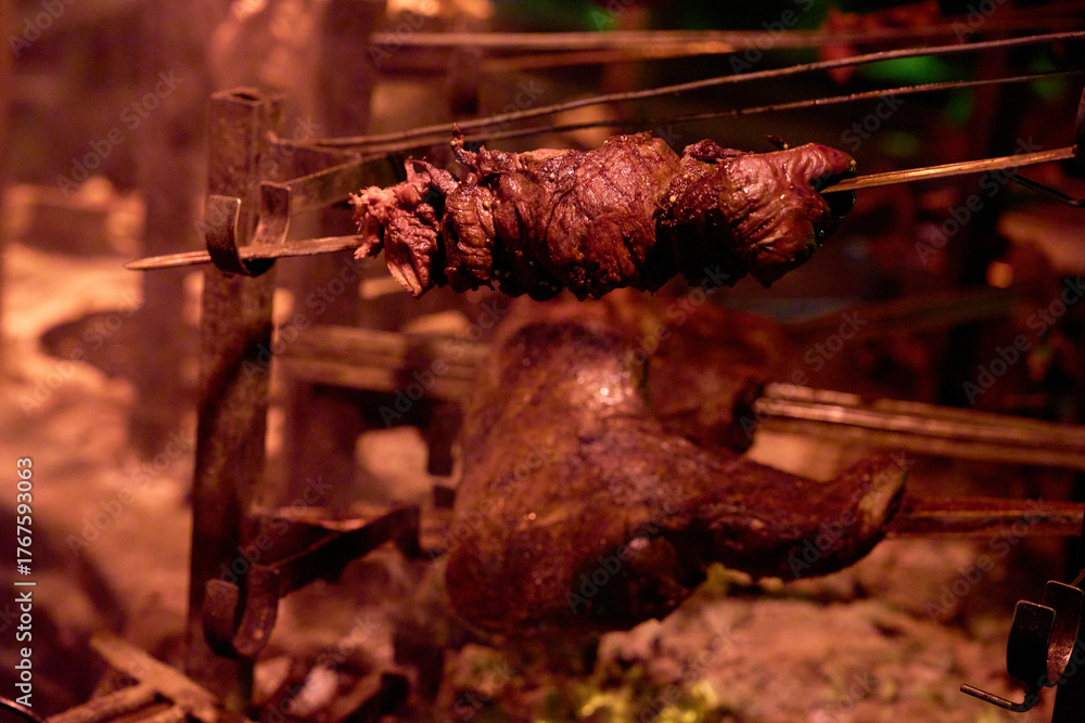 Nairobi, Kenya - October 18th 2025 - Giant meat Barbecue, chicken beef ...