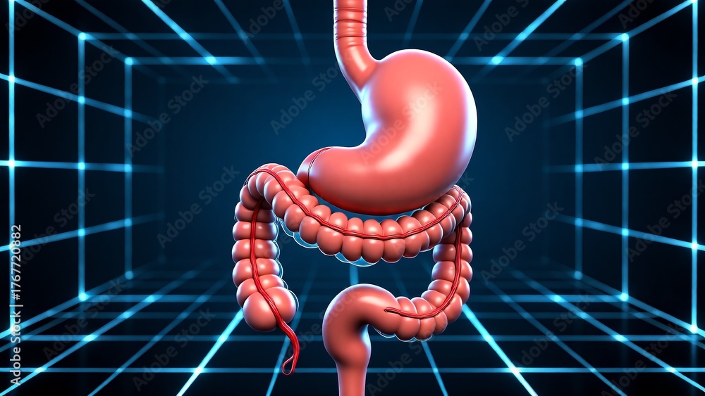 ภาพประกอบ Stock Human Digestive System Anatomy A Detailed Visual ...