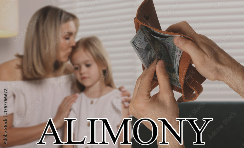 Father counting money in room with his ex-wife and their daughter ...