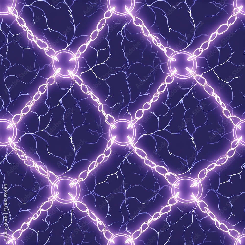 Illustration Stock seamless electric plasma pattern, interlaced ...