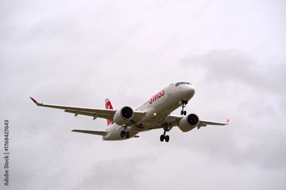 aeroplane, airbus a220-300, aircraft, airline, airplane, airport ...