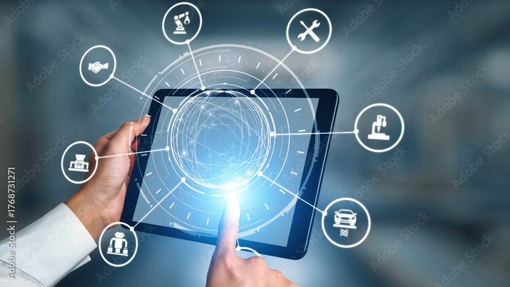 Mechanized industry automation and modern production system with ...