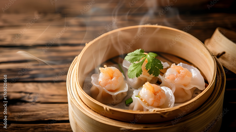Photo Stock Guangzhou Har Gow (Shrimp Dumplings): Authentic Cantonese ...