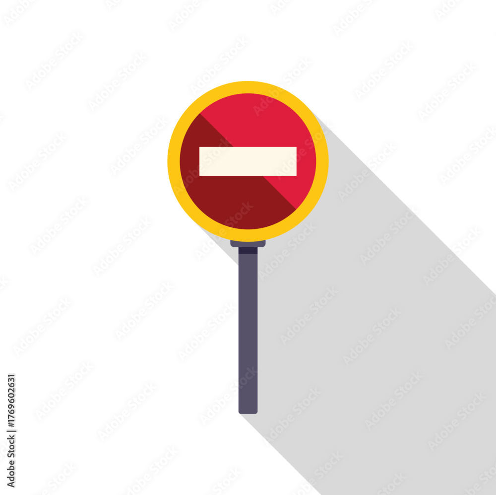 Vektor Round no entry traffic sign indicating restricted access ...