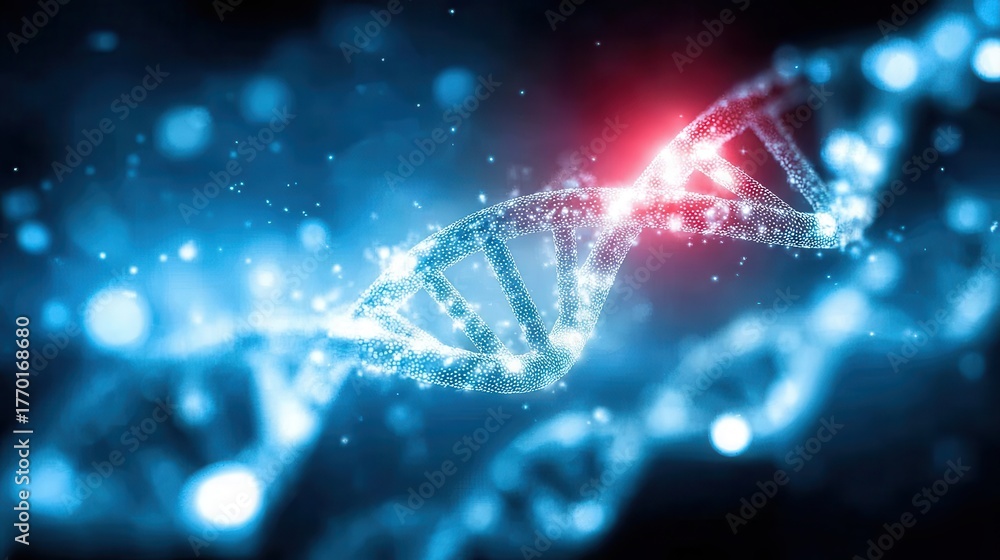 Stock-Illustration „abstract visual of biotech dna patterns forming ...
