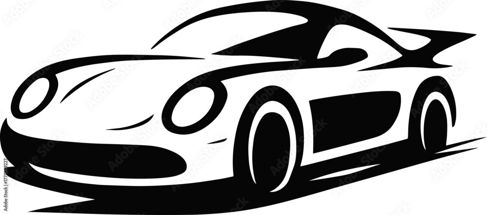 Стоковое векторное изображение «Racing Car Logo Adobe Illustrator AI ...