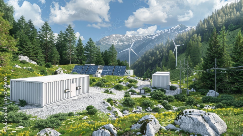 Innovative energy storage solutions featuring diverse renewable energy ...