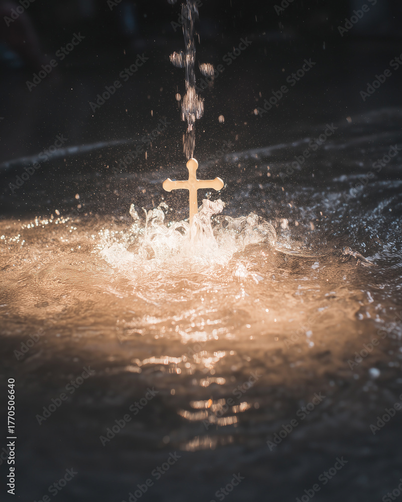 Celebrating epiphany day in orthodox christianity with the blessing of ...