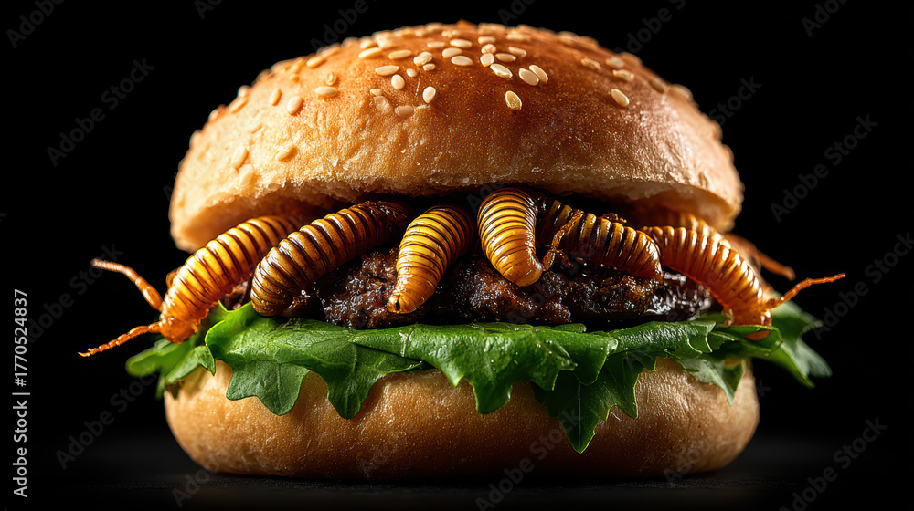 Hamburger with maggots - disgusting but protein rich and affordable ...