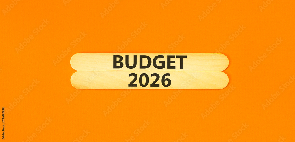 Foto de Stock Budget 2026 symbol. Concept words Budget 2026 on ...