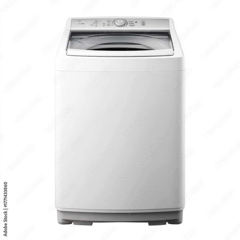 Foto de Stock Top Load Washer: Steel Front Load Washing Machine with ...