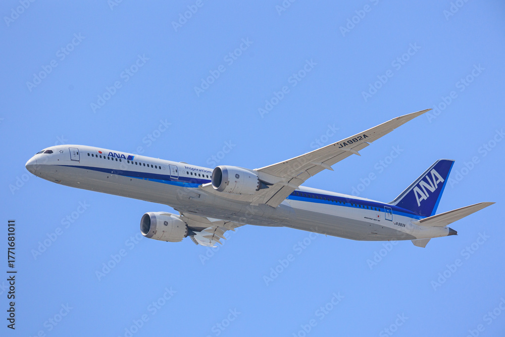 Tokyo Japan - 2025 August 23: An All Nippon Airways (ANA) Boeing 787-9 ...