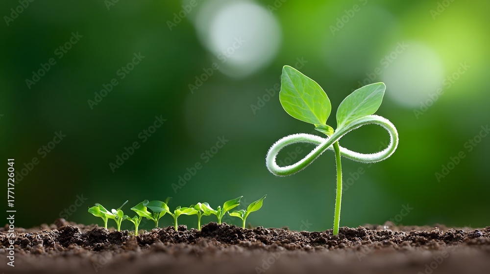 Symbolizing infinite growth and new beginnings a series of delicate ...