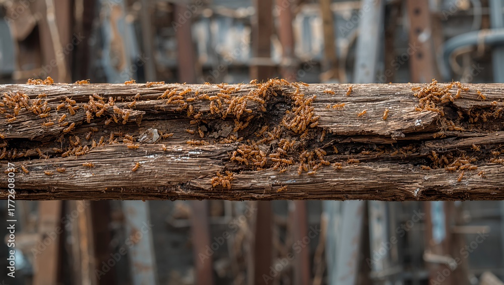 Termites consume rotten wood rather than iron or light steel framing ...
