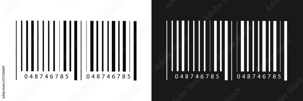 QR Code with text scan me icon and barcode icon collections. Dummy ...