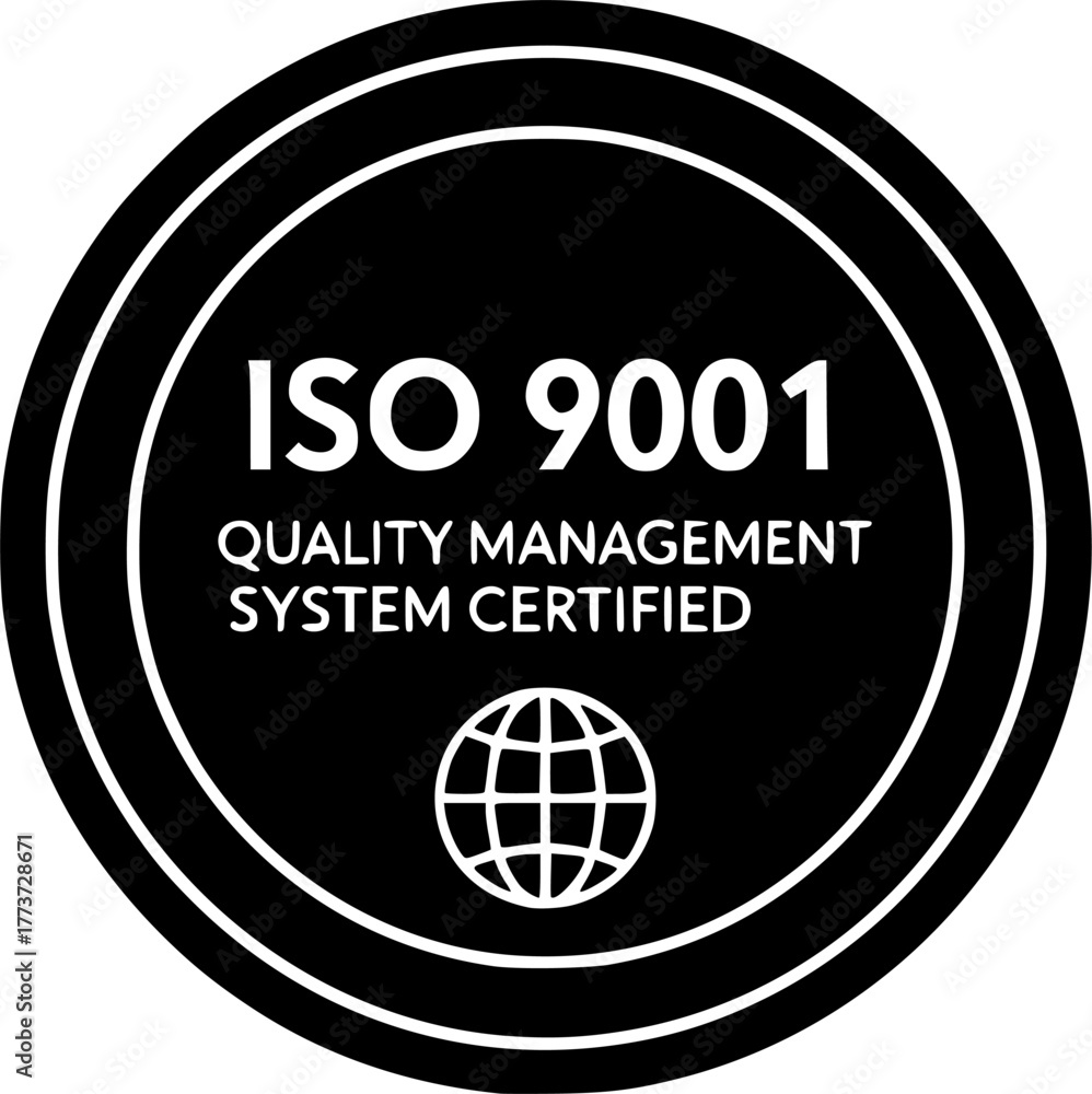 Iso quality management system certification badge iso 9001, iso 9001 ...
