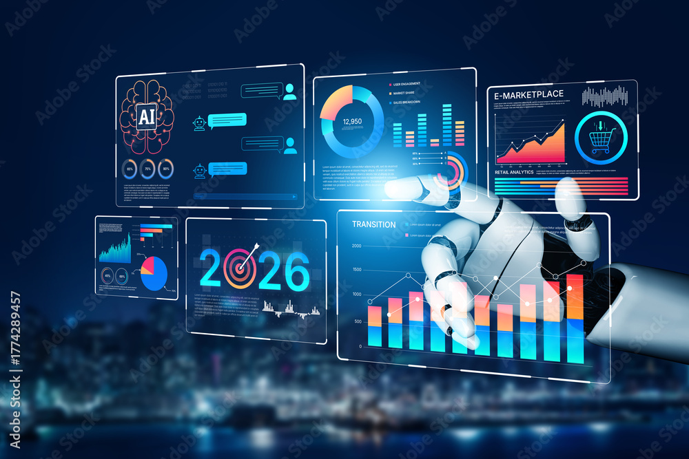 AI powers data analytics with predictive insights, smart dashboards ...