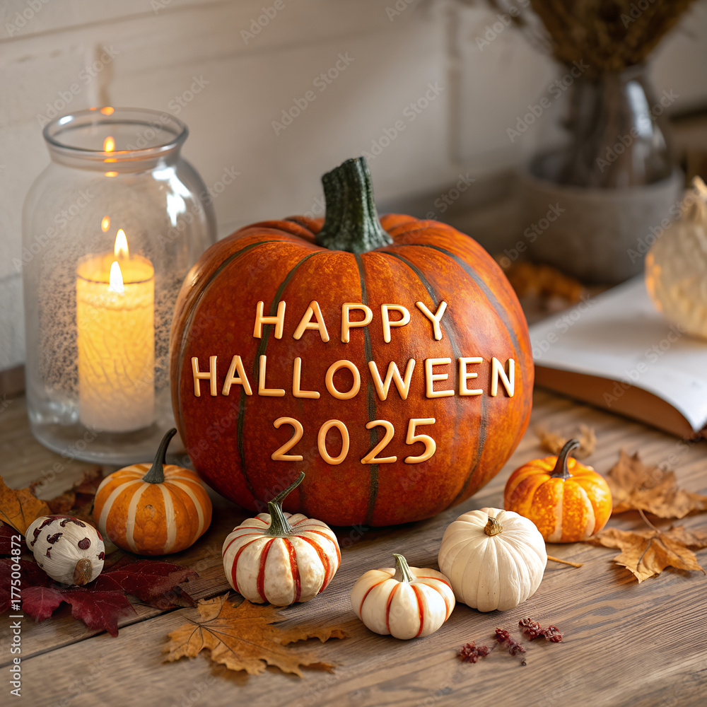 Halloween 2025 pumpkins in an autumn pumpkin patch Stock Photo | Adobe ...