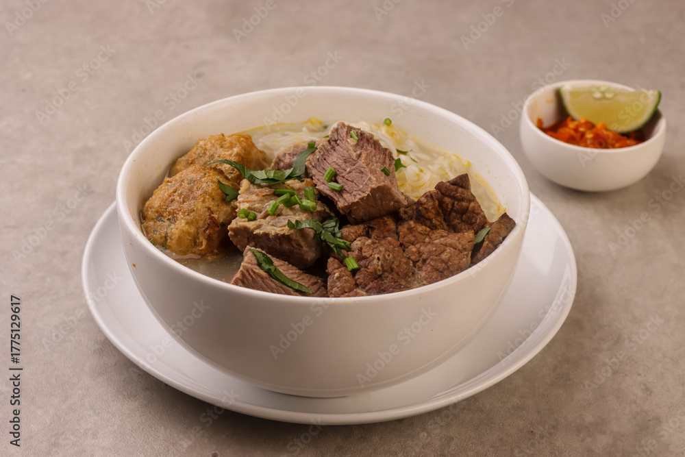 Sop Saudara Is Traditional Soup From Pangkep, Makasar, Indonesia, Made ...