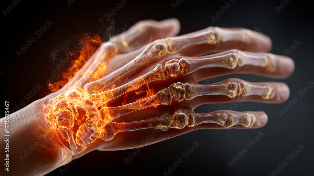 Rheumatoid and arthritis concept ,Rheumatoid arthritis wrist pain joint ...