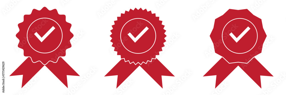 award icon symbol, premium quality certify icon sign - medal, prize, verified, badge, ribbon ...