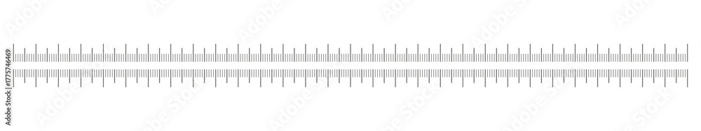 Image vectorielle Stock Ruler scale 30 centimeters without numbers ...