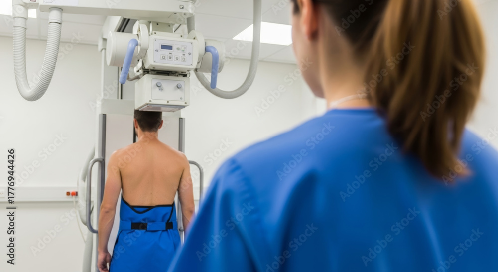 Chest lung x ray doctor cancer check screening patient technician ...