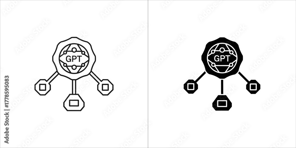 Gpt model for generative pre trained transformer Stock Vector | Adobe Stock