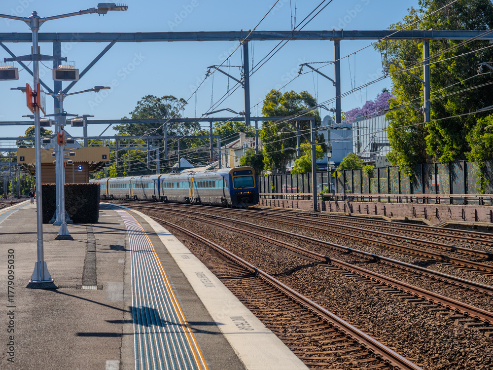 5 November 2025 passenger Train going through Summer Hill train station ...