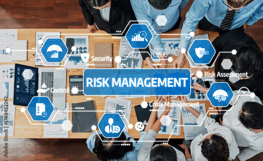 Visual representation of risk management concepts highlighting ...