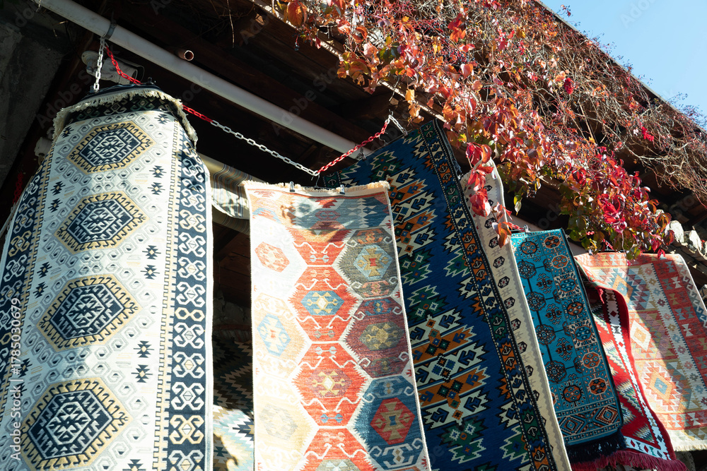 Krujë, Albania – November 2, 2025 – A traditional storefront in the ...