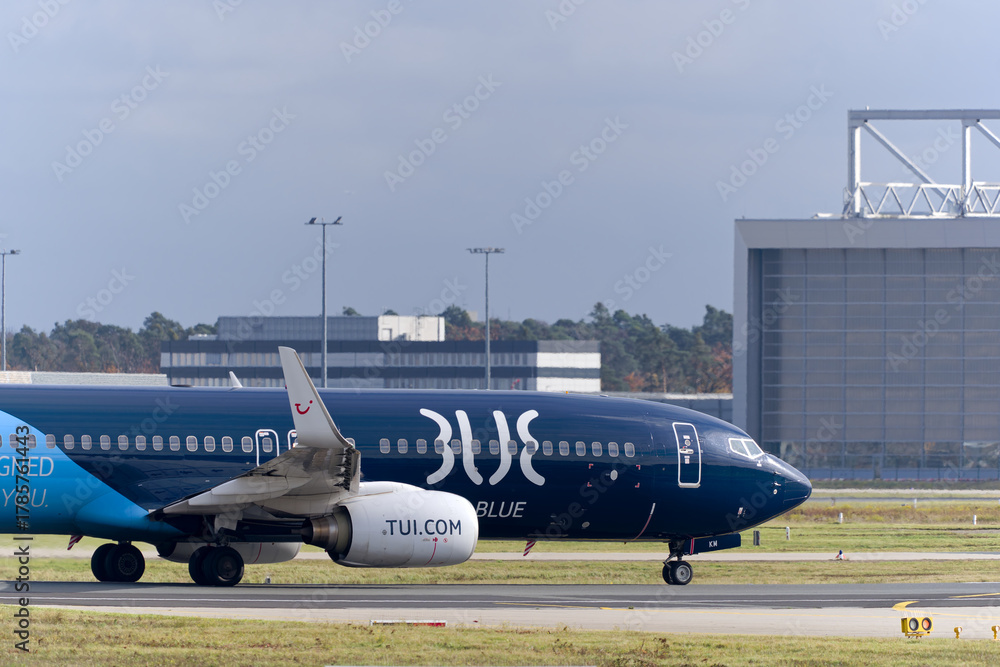 TUIfly passenger airplane type Boeing 737-800 registration D-ABKM Tui ...