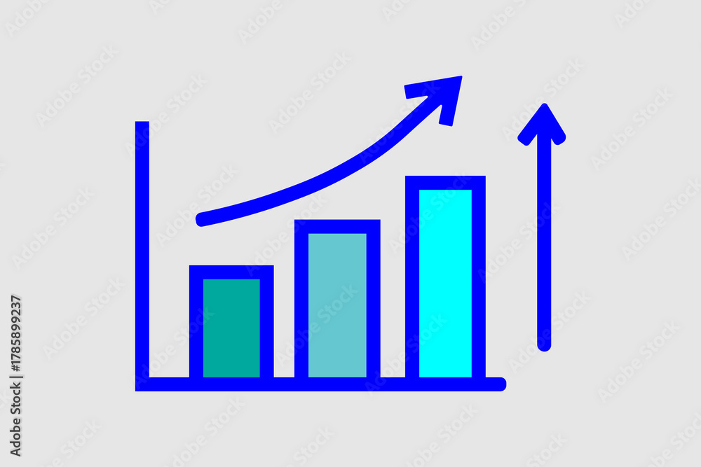 The image shows a bar chart with three bars of different heights, each ...