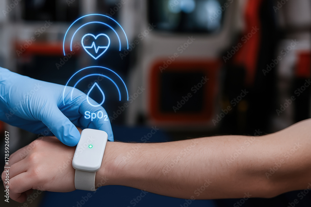 Pulse oximeter technology measures oxygen saturation and heart rate ...