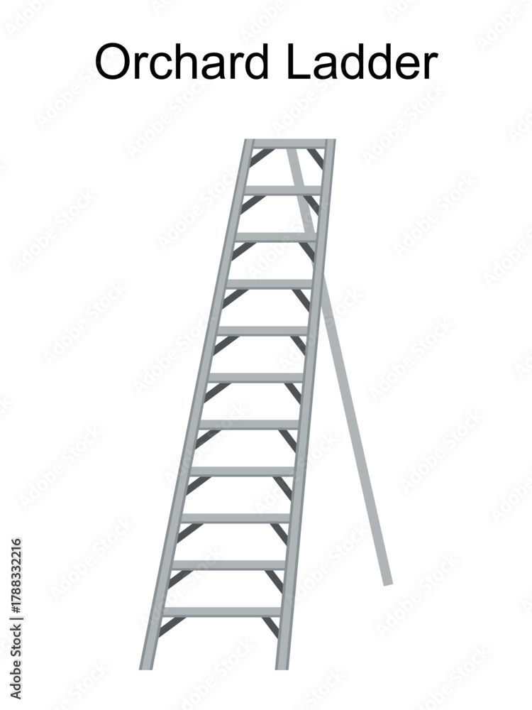Orchard Ladder or Three-legged movable ladder for ladder safety in ...
