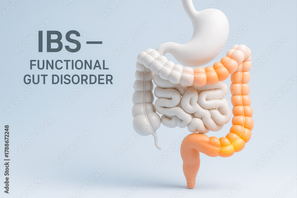 Illustration Stock Medical 3D illustration with text overlay showing ...