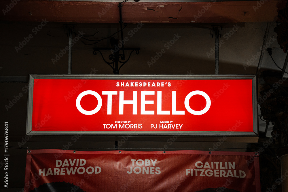 Othello Live Stage Play, British Theatre Royal Haymarket Name Signage ...